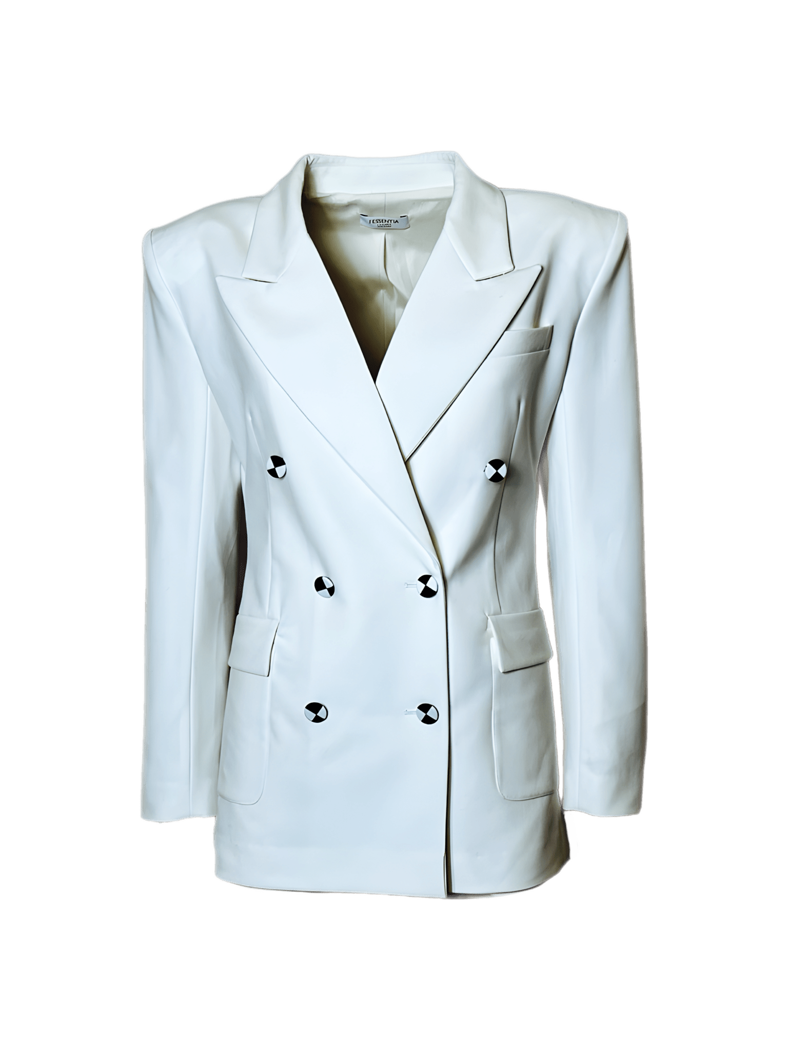 Blazer Bianco con bottoni Black and White
